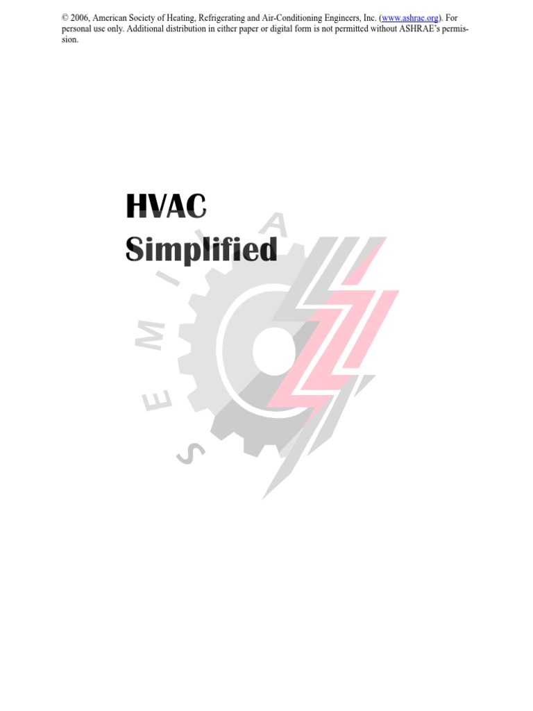 HVAC Simplified | PDF | Enthalpy | Electromechanical Engineering