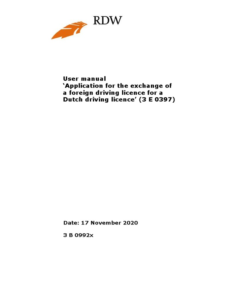 Exchanging Foreign and Old Dutch Driving Licences: A Comprehensive ...