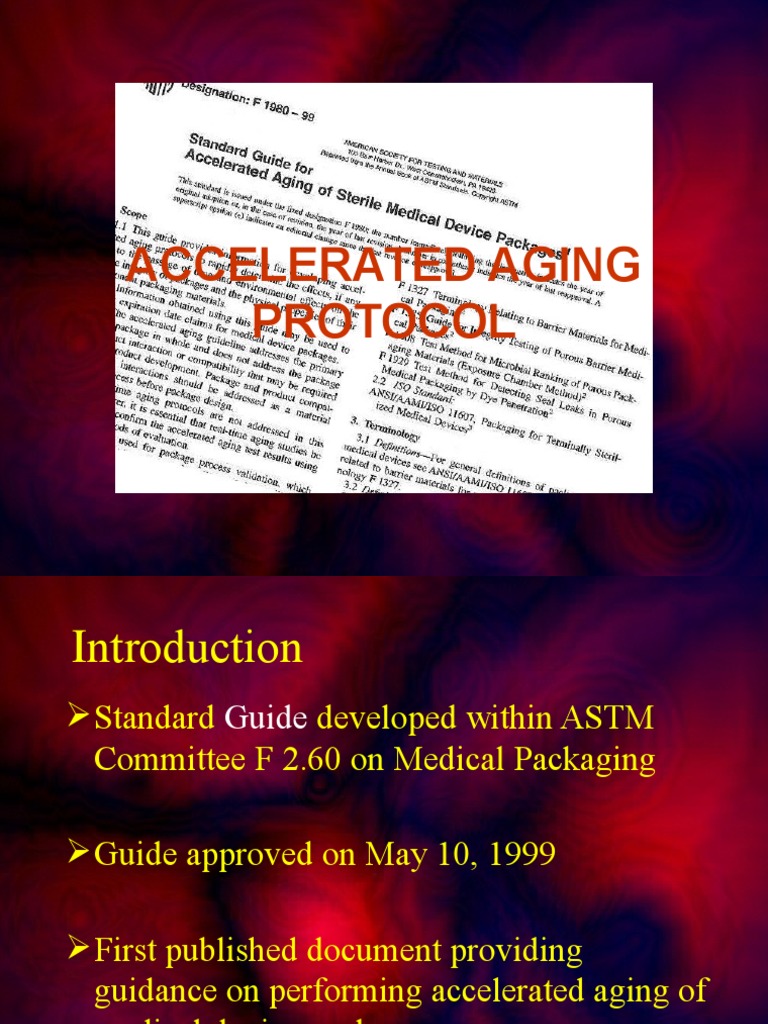 Accelerated Aging Protocol for Medical Devices | PDF | Shelf Life ...
