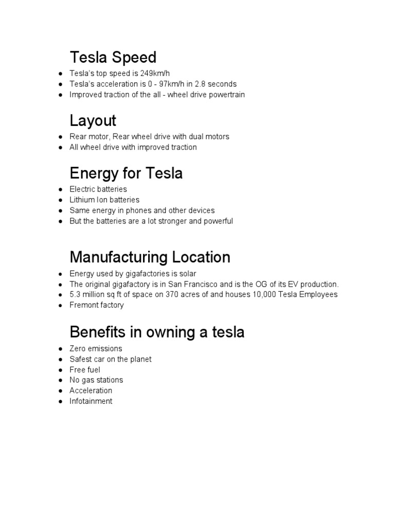 Tesla Planning | PDF | Home & Garden | Technology & Engineering