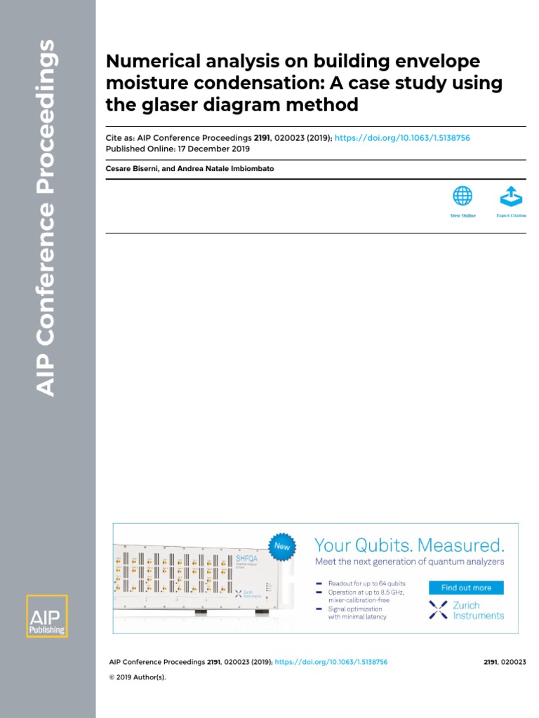 Glaser Method | PDF | Humidity | Condensation