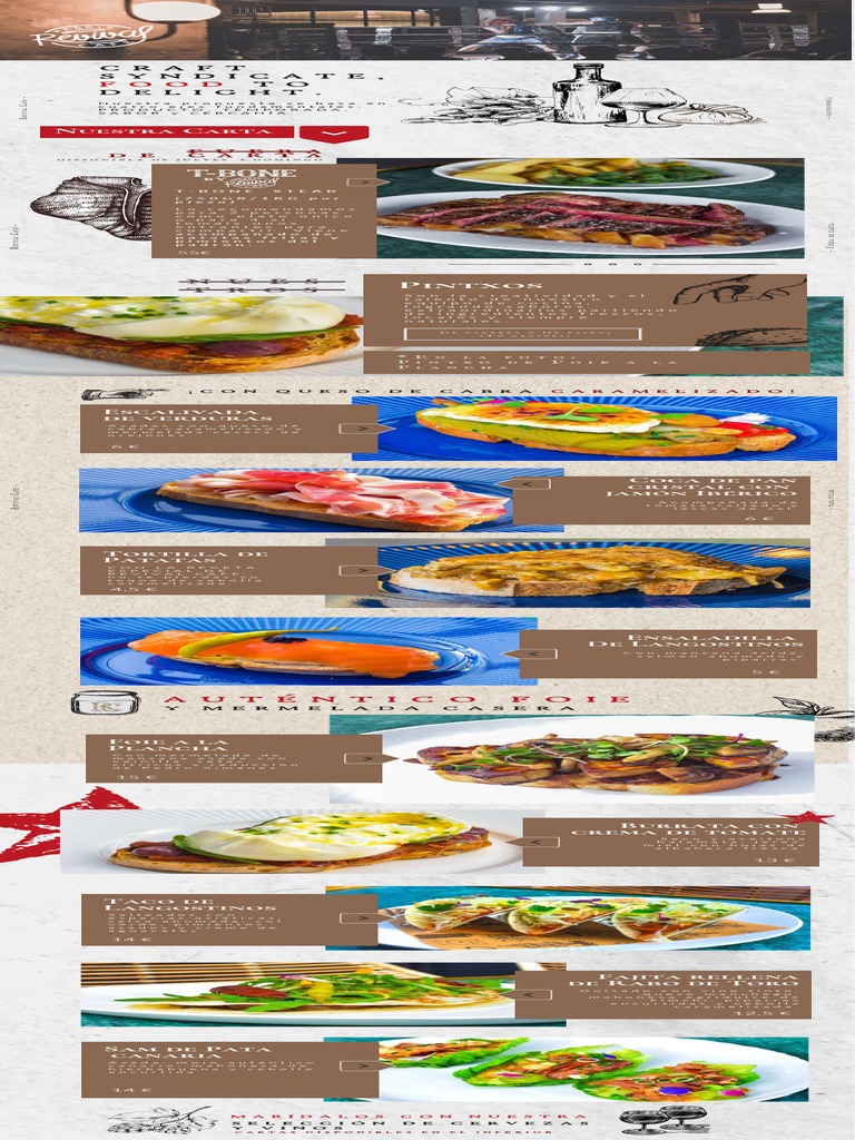 Carta Revival Cafe | PDF | Postres | ensalada