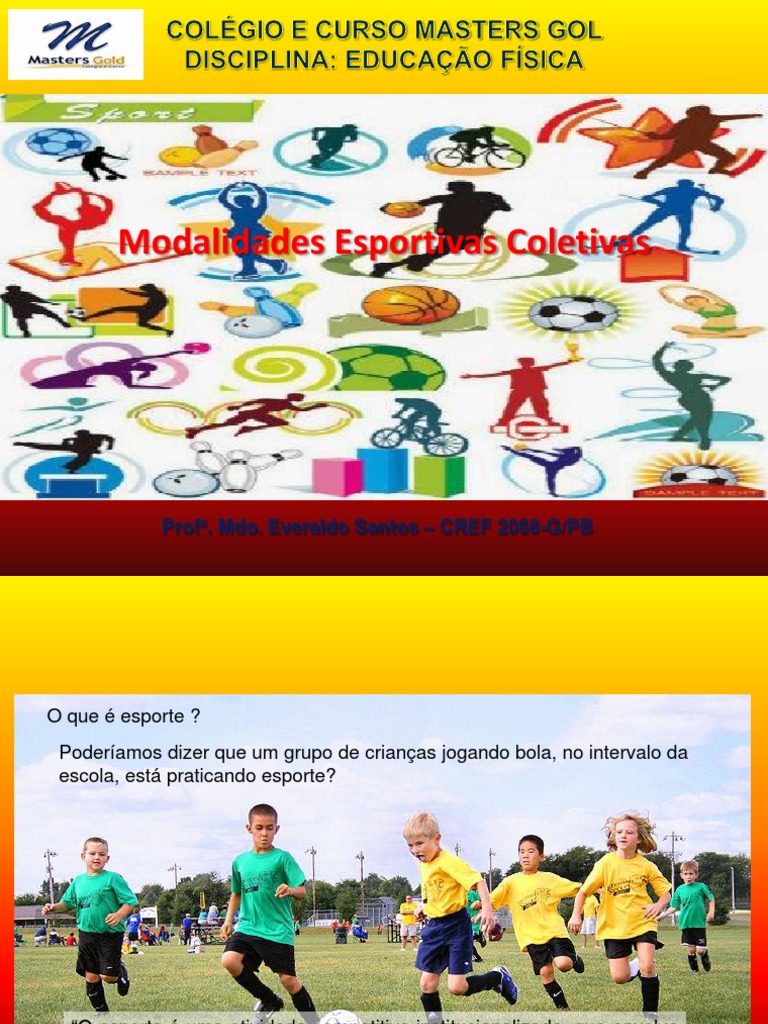 As Características Comuns das Modalidades Esportivas Coletivas | PDF ...