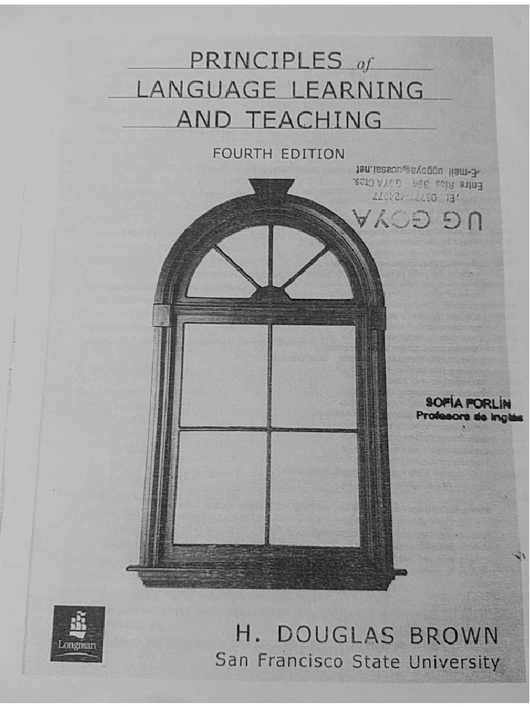 Principles of Language Learning and Teaching. | PDF