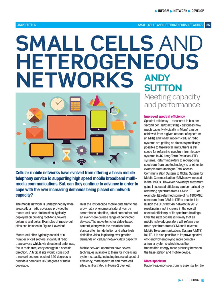 Small Cells and Heterogeneous Networks: Andy Sutton | PDF | Cellular ...