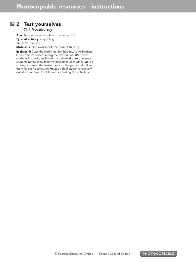 Focus2 2e Unit1 Lesson1 Resource 2 Pdf