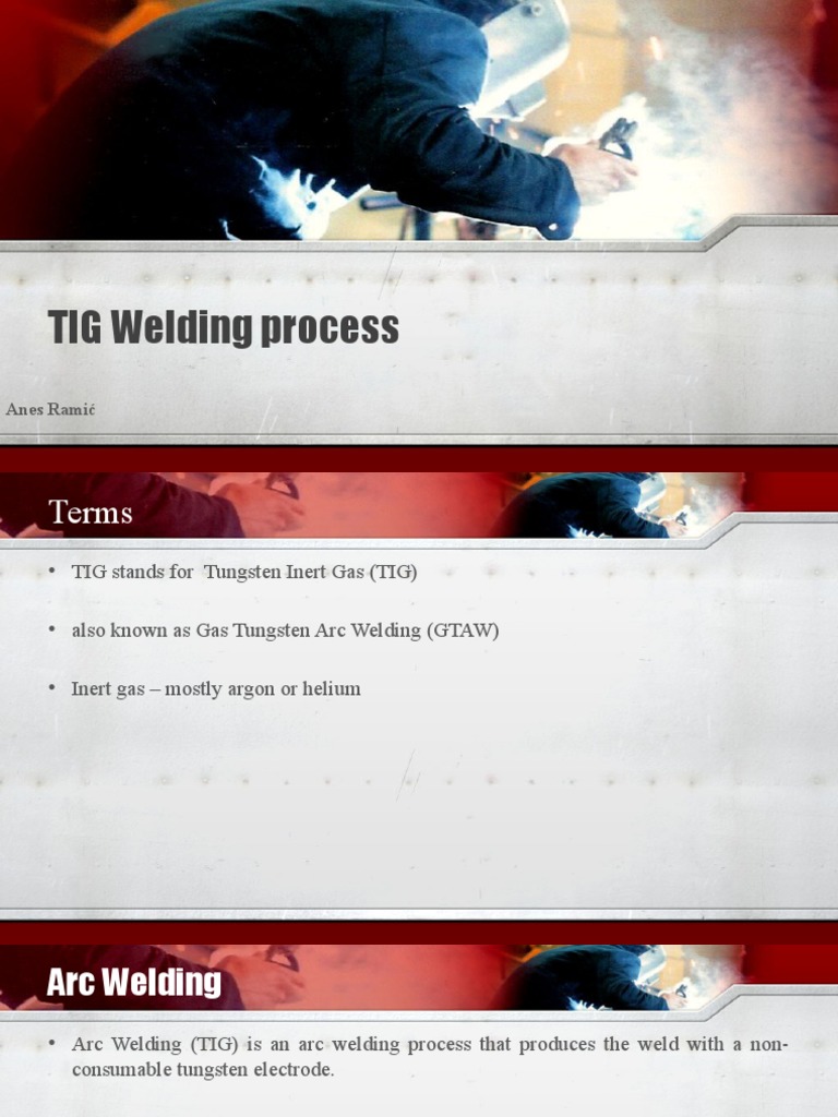 TIG Welding Process | PDF