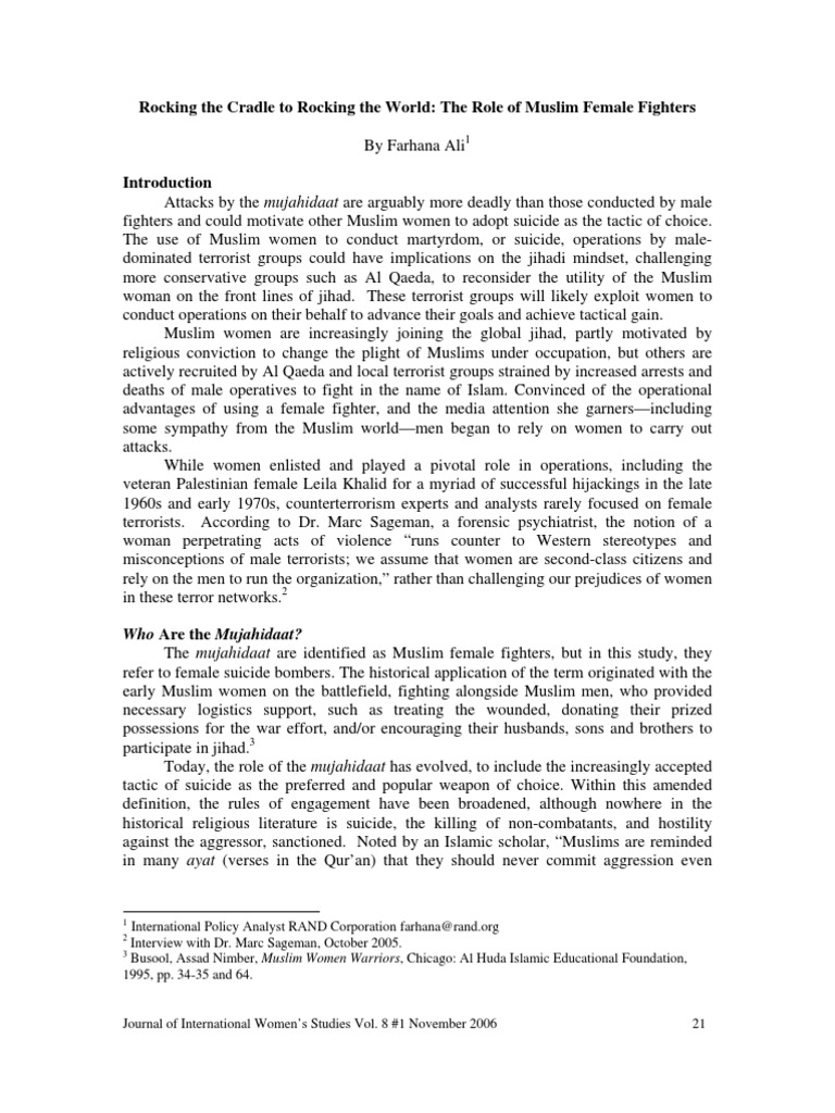 Rocking The Cradle To Rocking The World The Role of Muslim Female ...