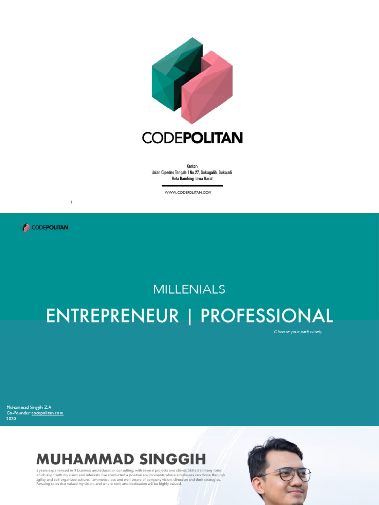 Codepolitan Techminar 2020 | PDF | Startup Company | Small Business & Entrepreneurs