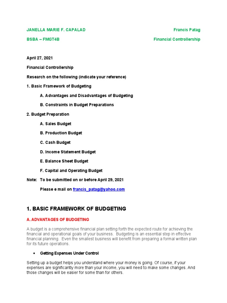 Janella Marie F. Capalad Bsba - Fmgt4B Francis Patag Financial ...
