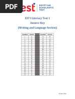 EST I - Math | PDF | Multiple Choice | Function (Mathematics)