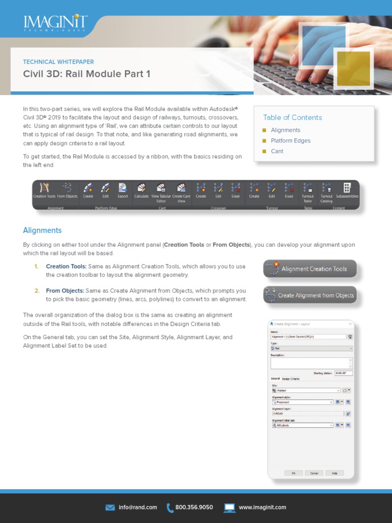 Civil 3D: Rail Module Part 1: Alignments | PDF | Track (Rail Transport ...