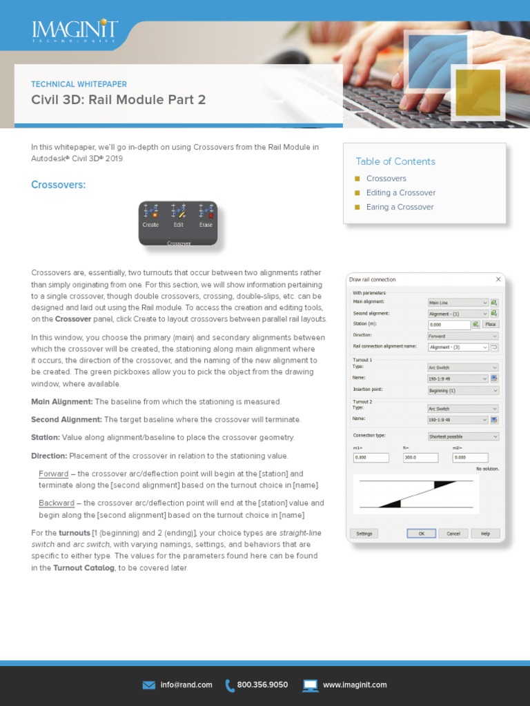 Civil 3D: Rail Module Part 2: Crossovers | PDF | Tangent | Autodesk