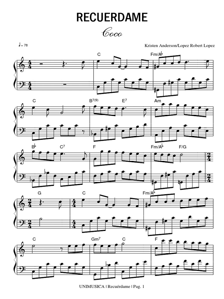 Coco - Recuerdame | PDF