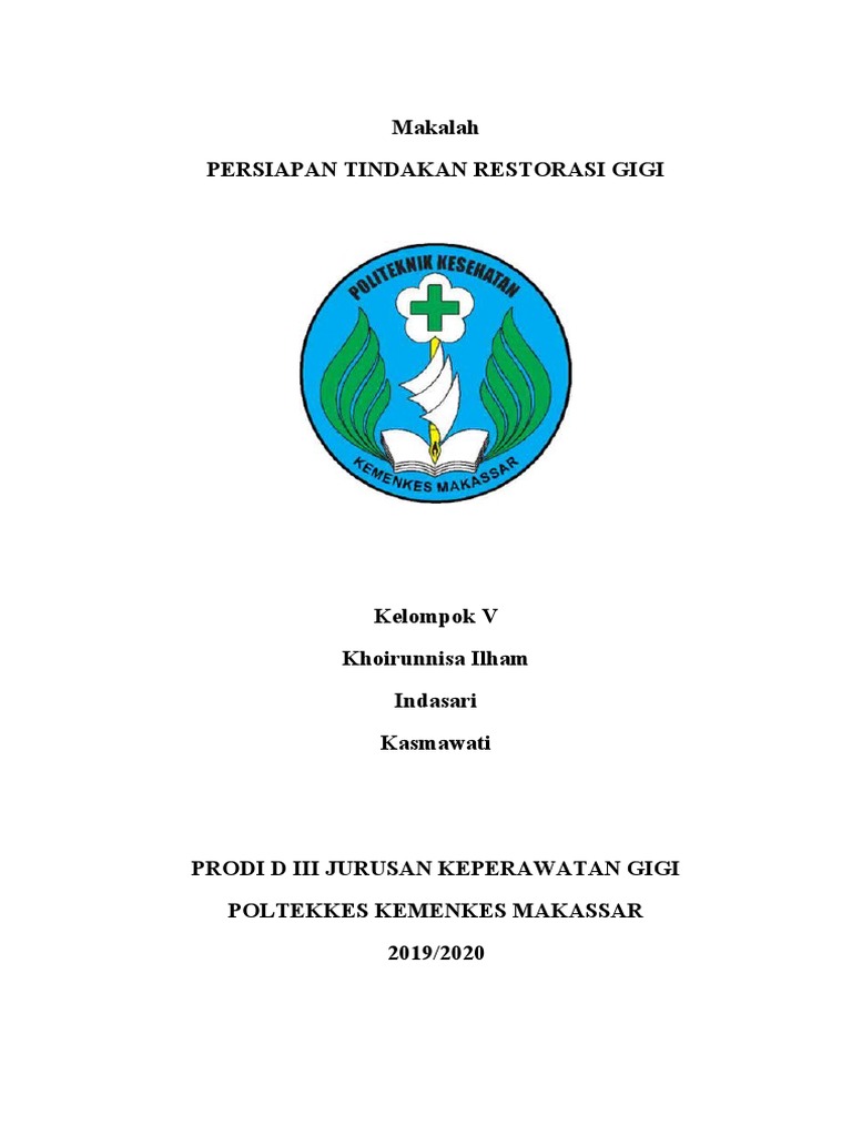 Makalah Teknik Restorasi Gigi | PDF | Sains & Matematika
