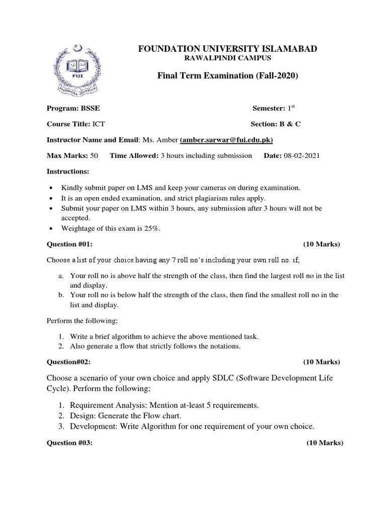 ICT Final Exam | PDF | Educational Technology | Computer Science
