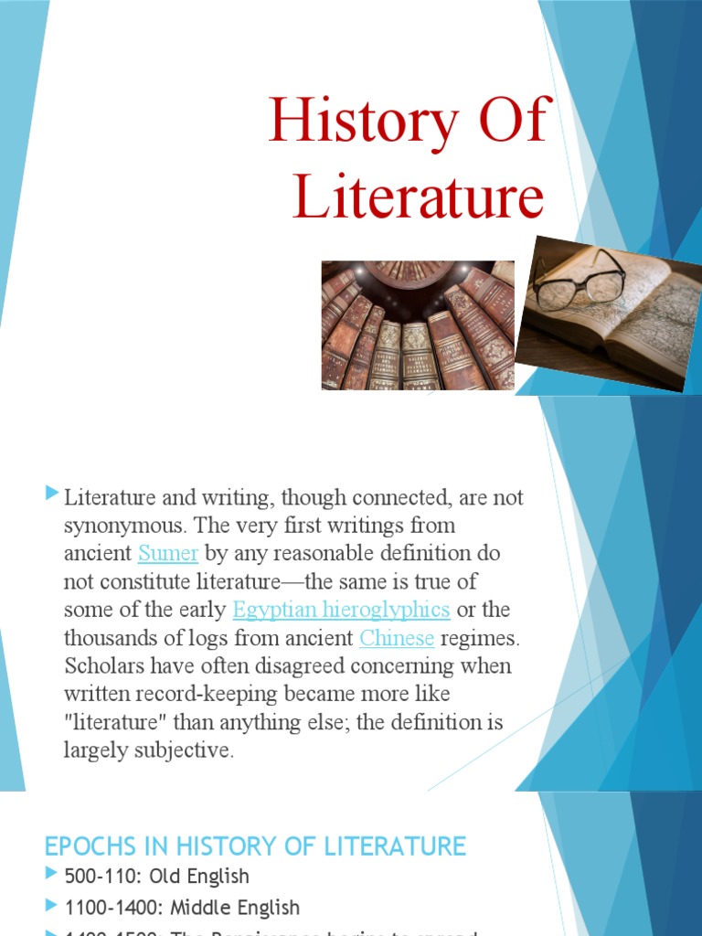 History of Literature | PDF