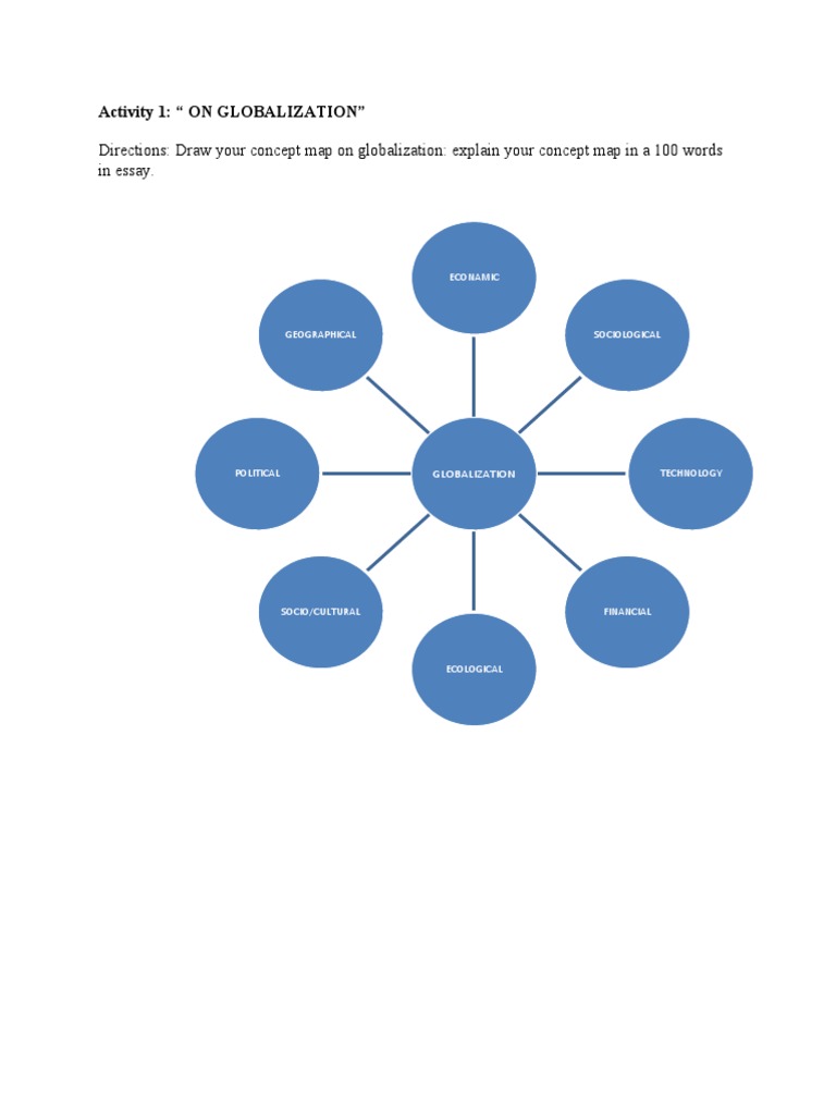 Chapter 1 Activity | PDF | Globalization | Sociology