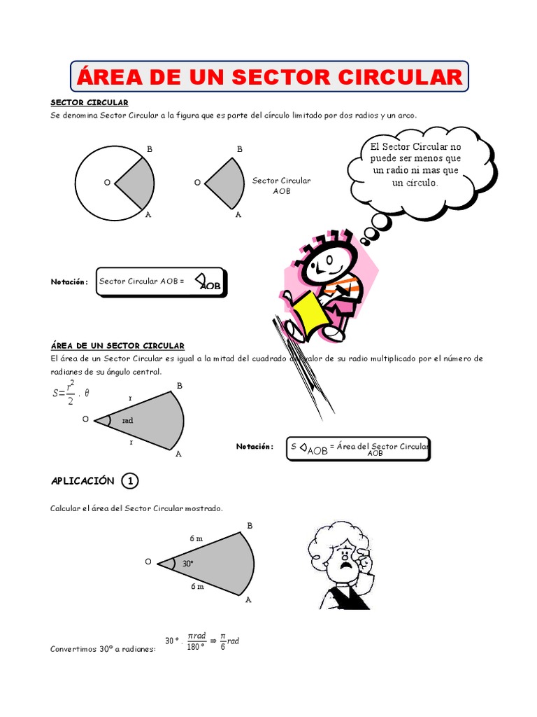 Sector Circular | PDF | Medida Geométrica | Ángulo