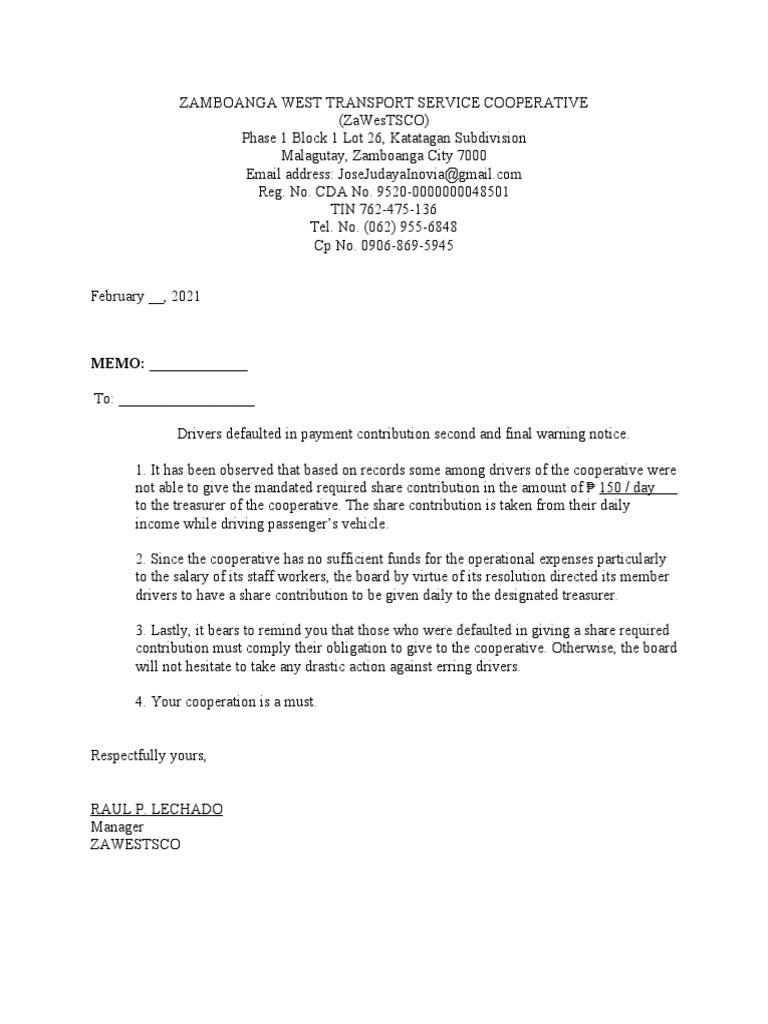 Letter For Compliance | Download Free PDF | Economies | Business