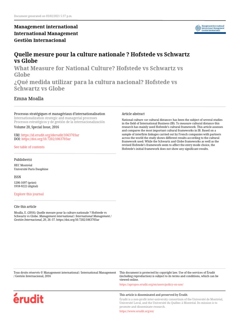 Culture Nationale | PDF