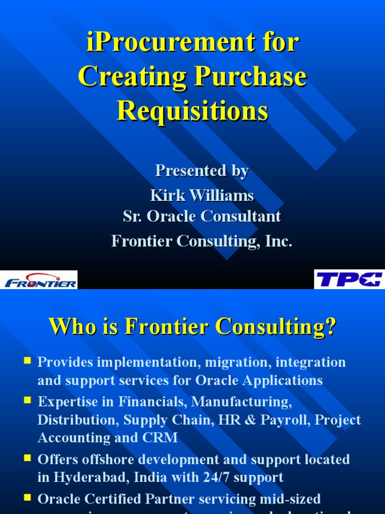iProcurement Purchase Requisitions Guide | PDF | Procurement | Point Of ...