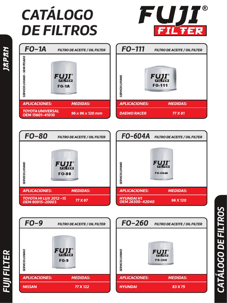 Catalogo Fuji | PDF | Fabricantes de automóviles de Japón | Empresas ...