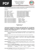 BDP Message of The Punong Barangay | PDF | Social Science | Finance ...