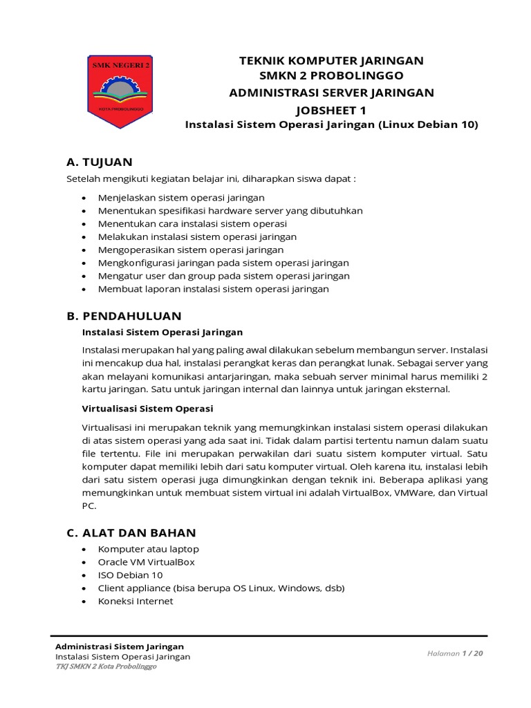 Instalasi Debian 10 | PDF