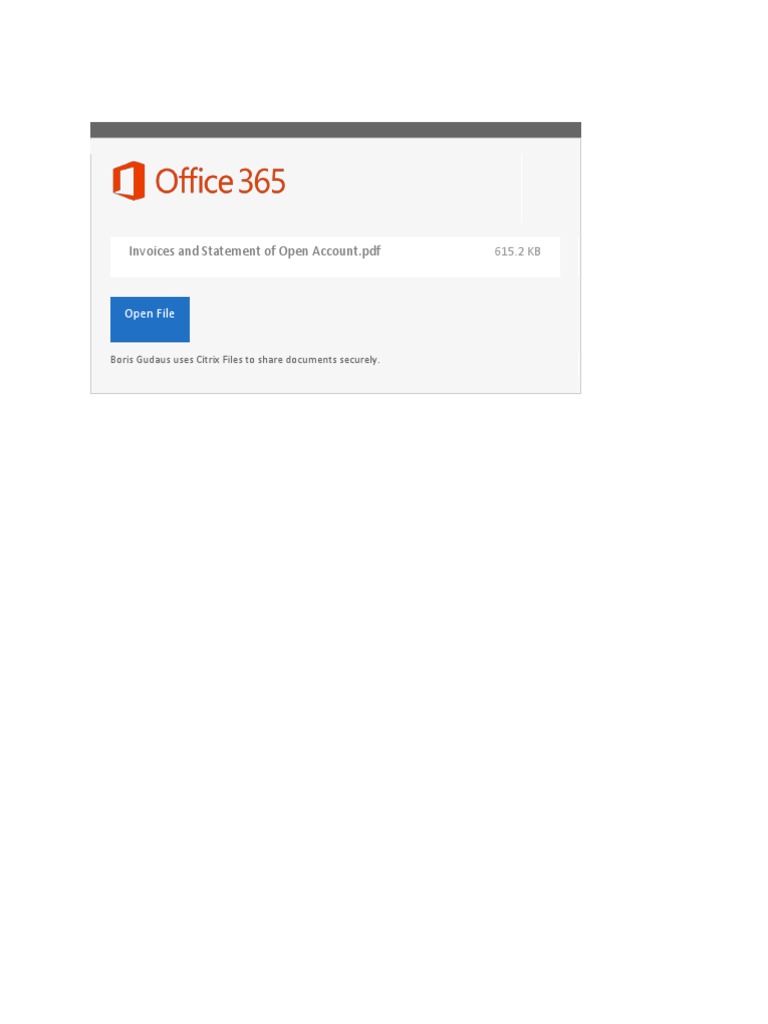 Invoices and Statement of Open Account | PDF