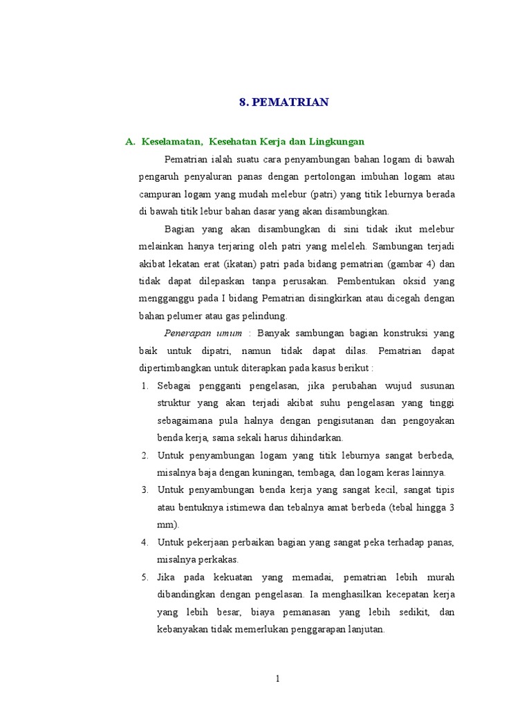 Jenis Pematrian dan Aplikasinya | PDF