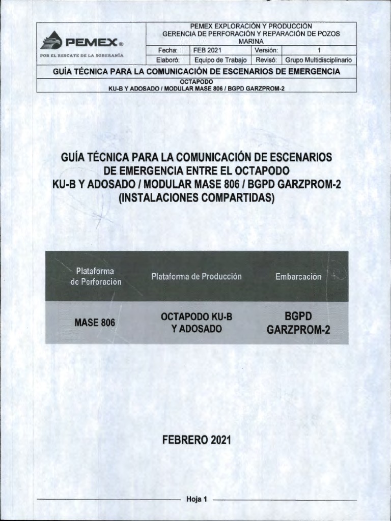 Guía Tecnica para Comunicación PP-KU-B (Matriz de Actividades Simultaneas) | PDF