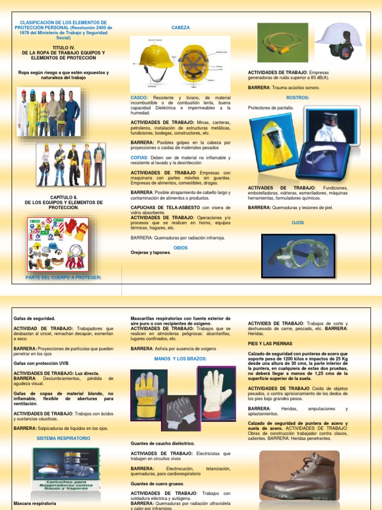 Folleto Epp | Descargar gratis PDF | Quemar | Química