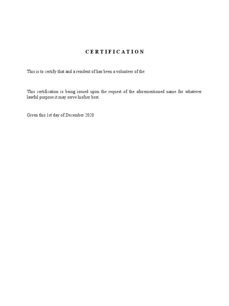 Quarantine Certificate | PDF