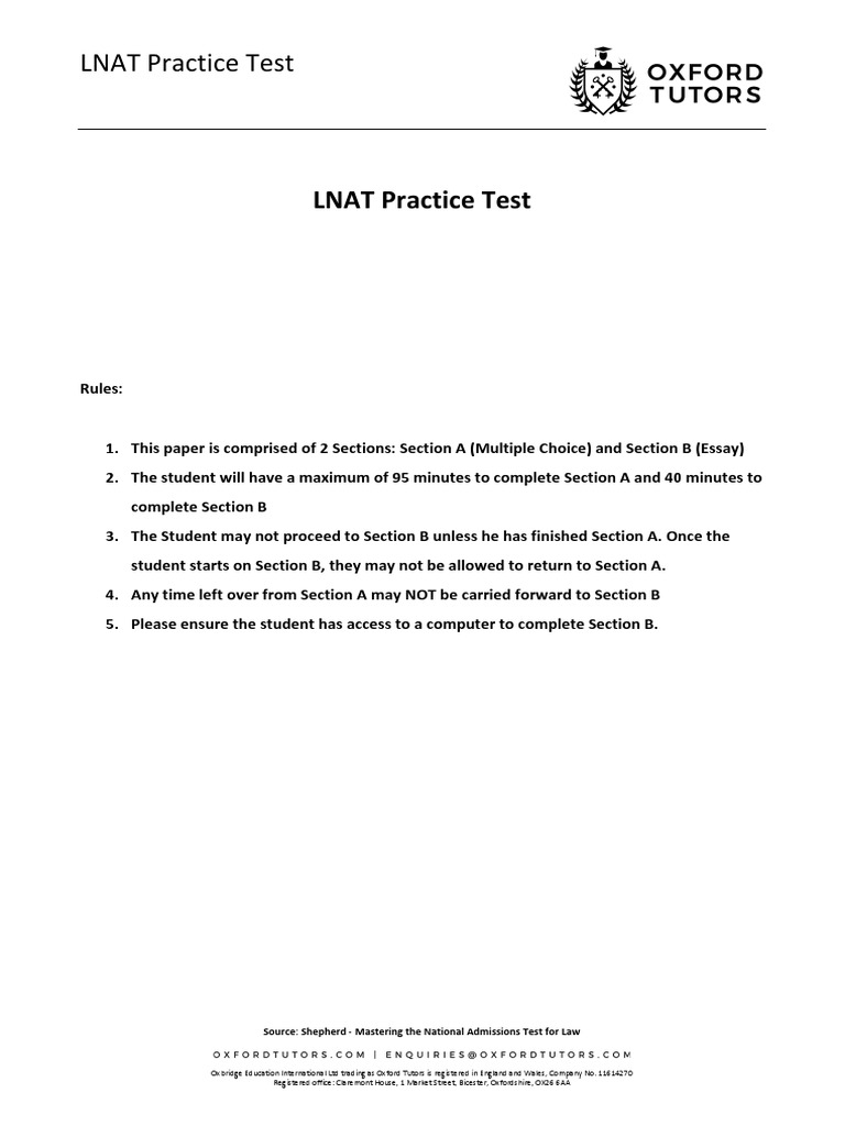 LNAT Test 1 | PDF | Market (Economics) | Science