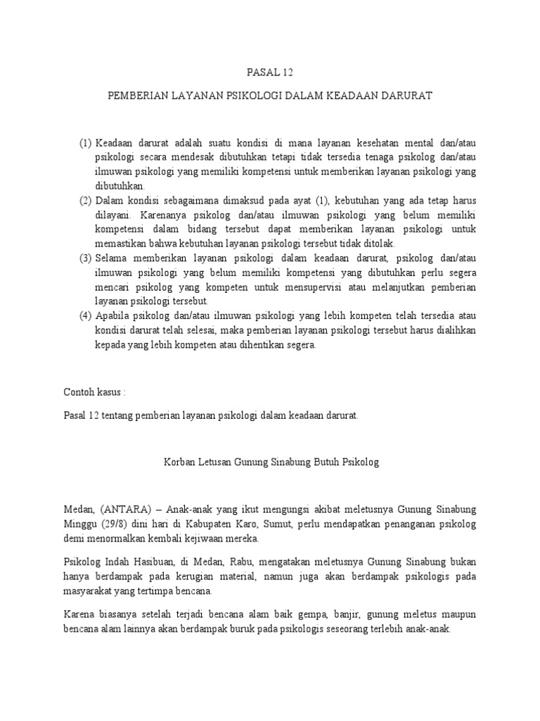 PASAL 12 & Contoh Kasus | PDF