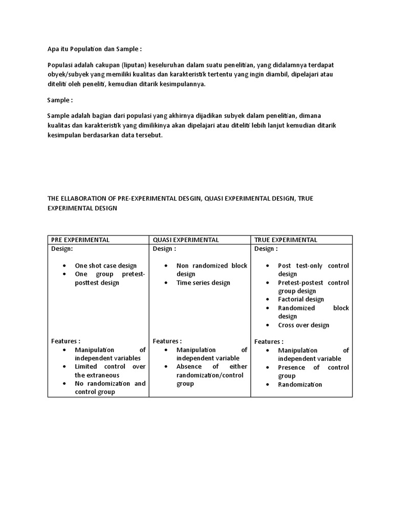 Apa Itu Population Dan Sample | PDF