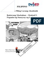 FIL 12-LA-Q2-Module - 6 - Photo Essay | PDF