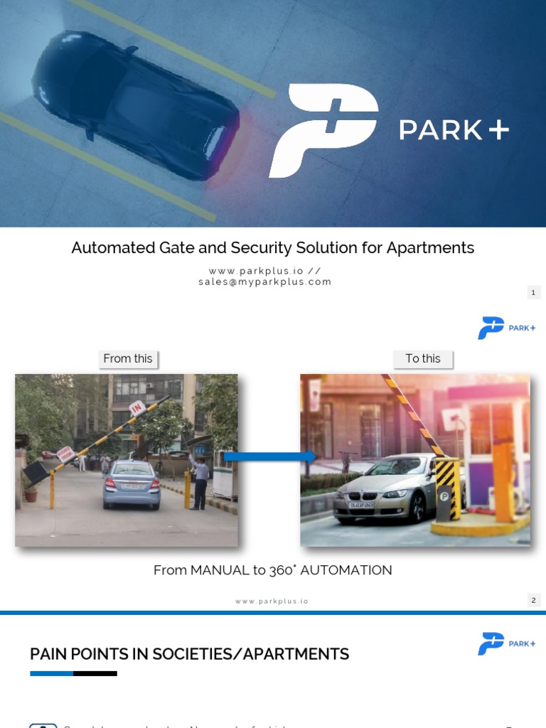Automated Gate and Security Solution For Apartments: WWW - Parkplus.io ...
