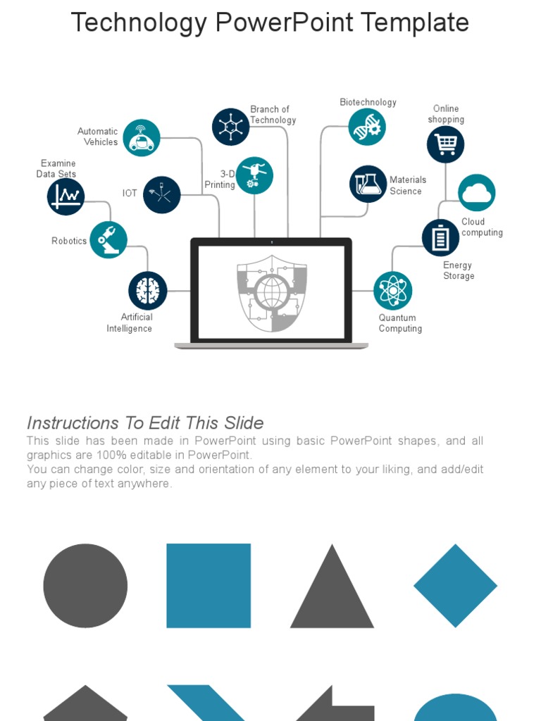 Technology Free PowerPoint Slide | PDF | Icon (Computing) | Microsoft ...