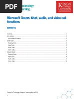 Microsoft Teams Cheat Sheet | PDF | Button (Computing) | Control Key