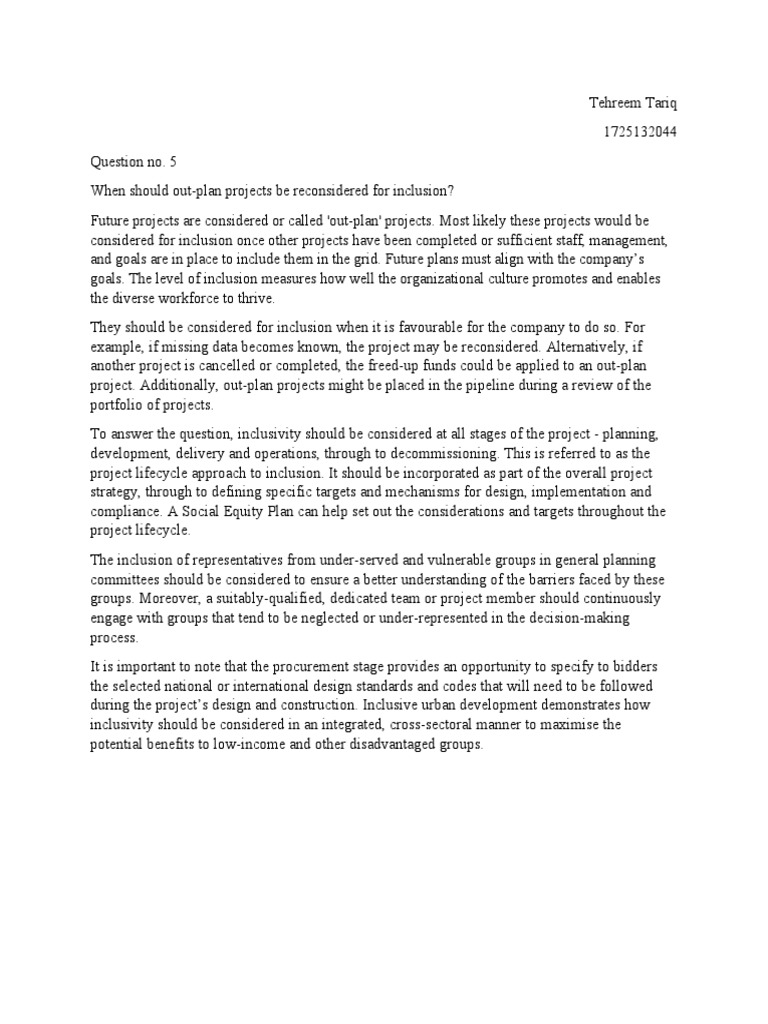 Project Management Assignment 1 | PDF