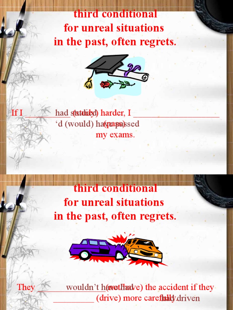 Third Conditional for Regrets | PDF | Language Arts & Discipline