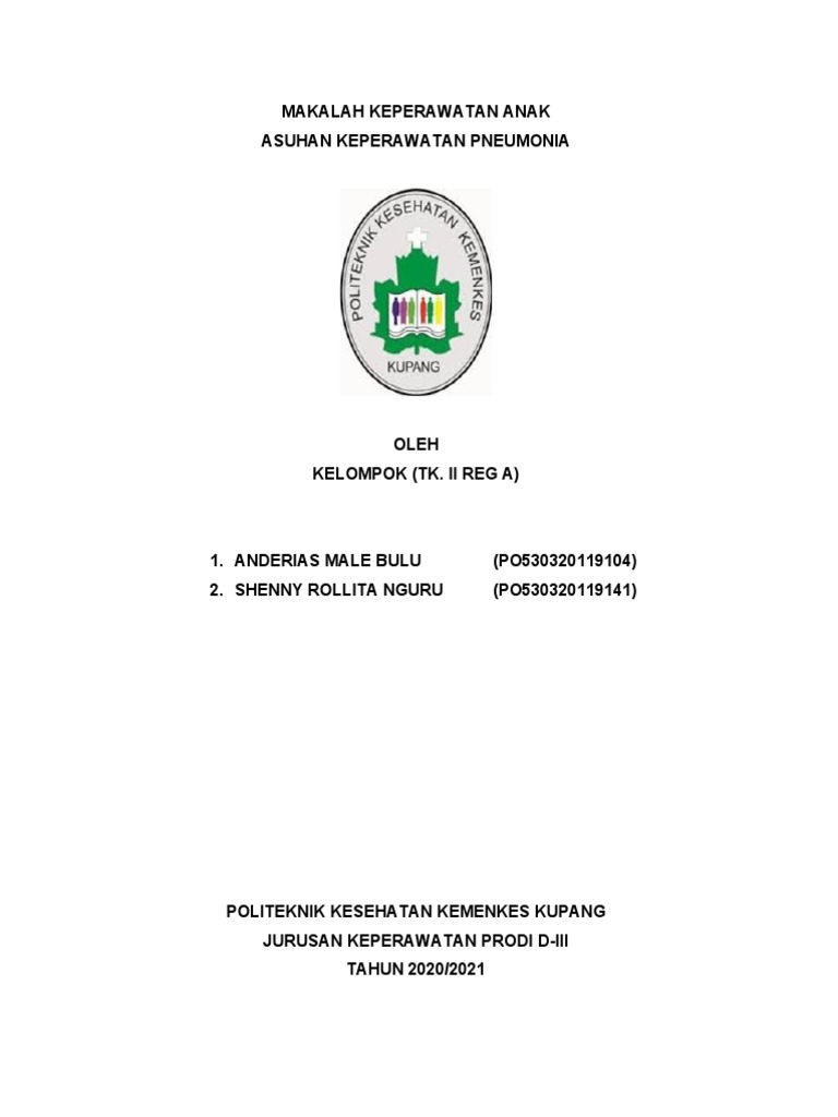 Makalah Keperawatan Anak Askep Pneumonia (Repaired) | PDF