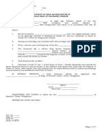 Affidavit of Self-Adjudication Sample | PDF | Affidavit | Civil Law ...