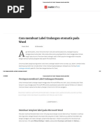Cara Print Label Undangan 103 Paling Mudah | PDF