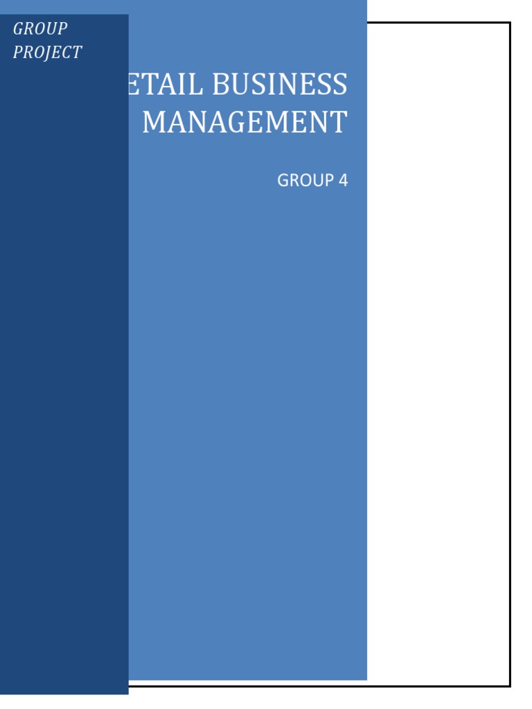 Retail Business Management: Group 4 | PDF