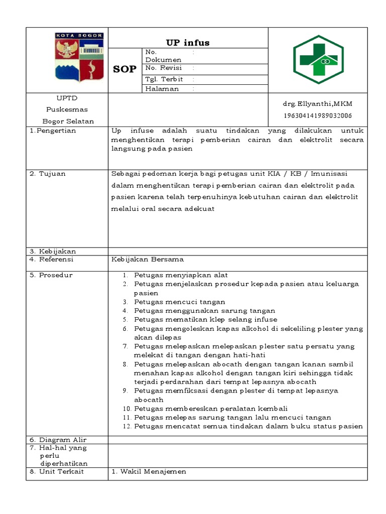 Prosedur UP Infus untuk Pasien | PDF | Pengembangan Diri | Sains ...
