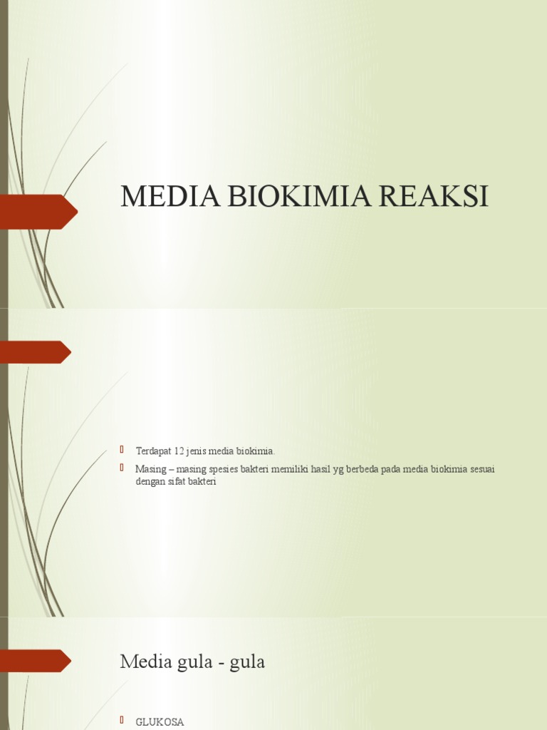 Media Biokimia Reaksi | PDF