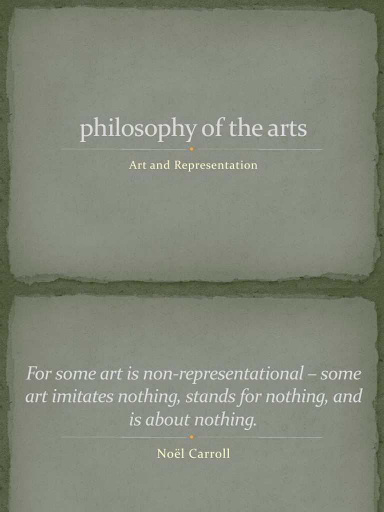 Art and Representation: Philosophical Insights | PDF | Representation ...